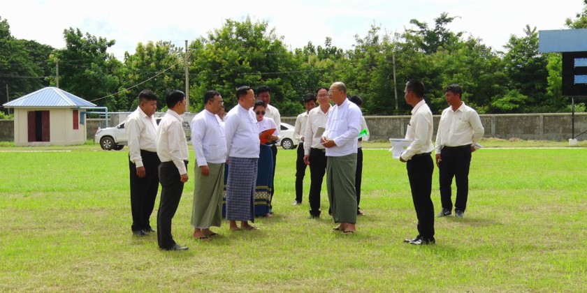 Inspection of Sports Facilities: MOSYA Union Minister inspected sports facilities | Myanmar ...